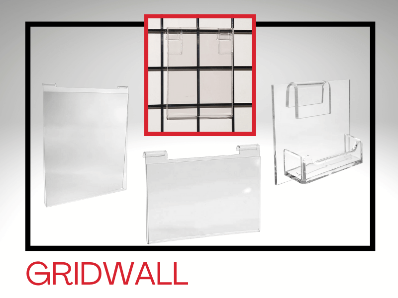 GRIDWALL – Tagged "Sign Holders" – Display Connection