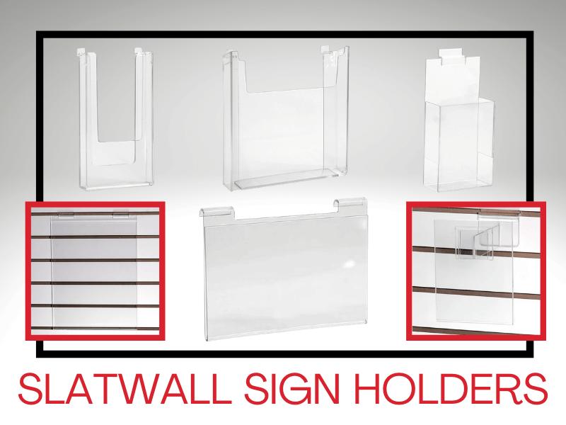 SLATWALL SIGN HOLDERS – Display Connection